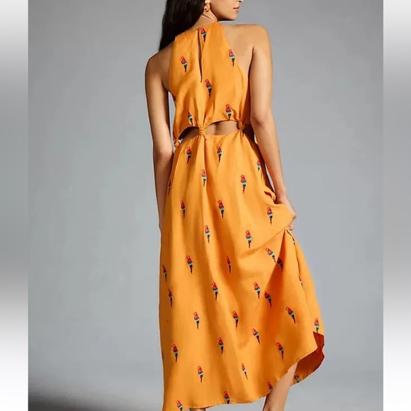 FARM Rio | Dresses | New Farm Rio Parrot Cutout Sm 46 Orange ...
